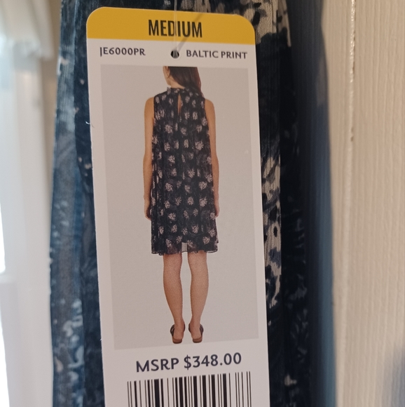 Joie | Dresses | Nwt Joie Baltic Print Mini Swing Dress Navy Blue ...